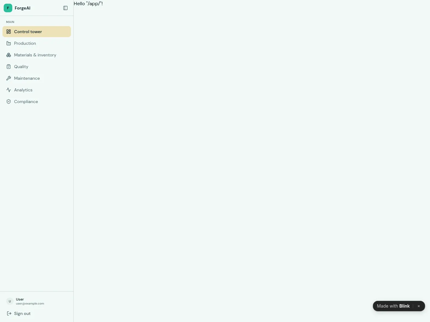 ForgeAI Manufacturing Cloud