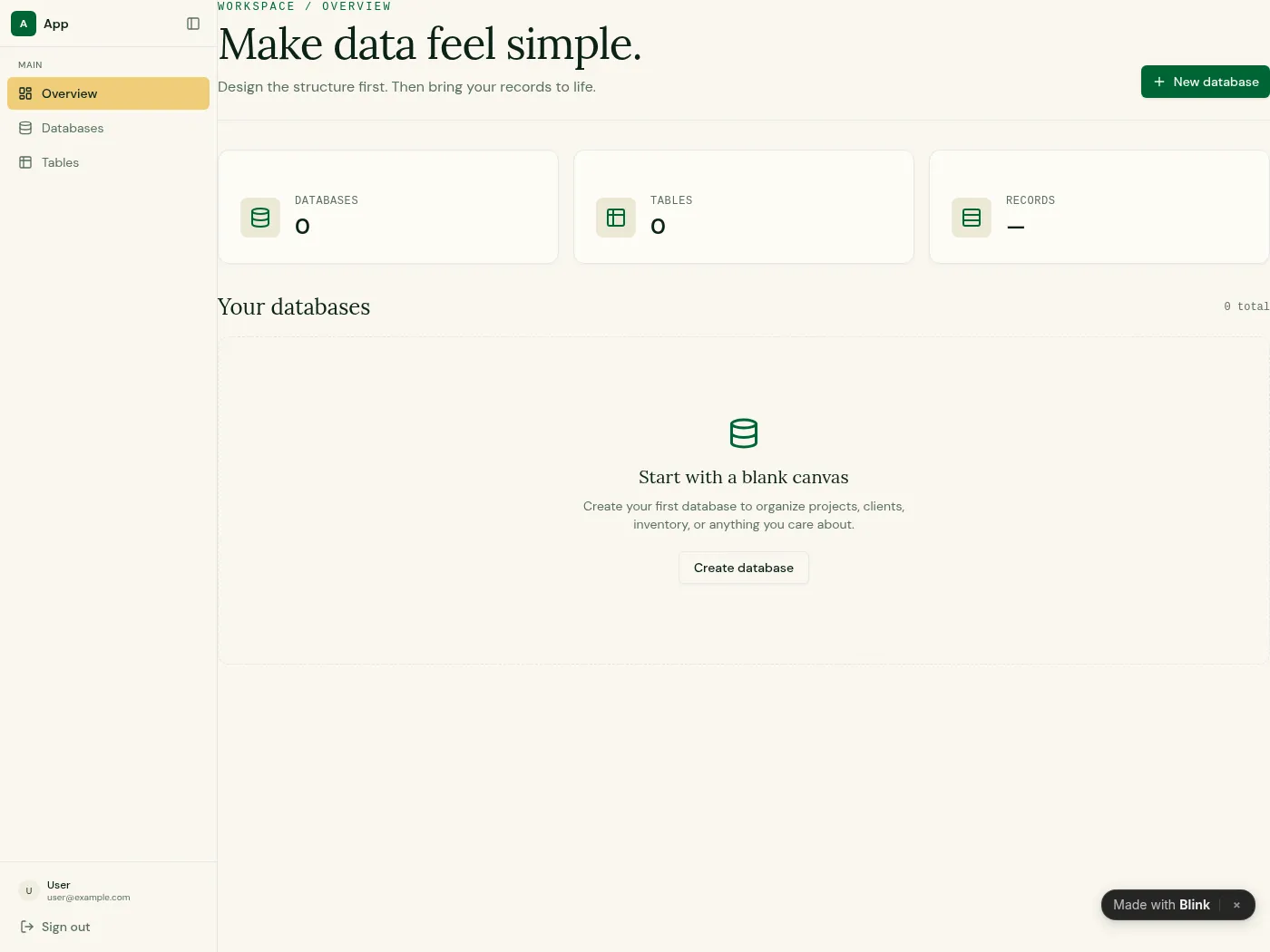 QuickBase UI
