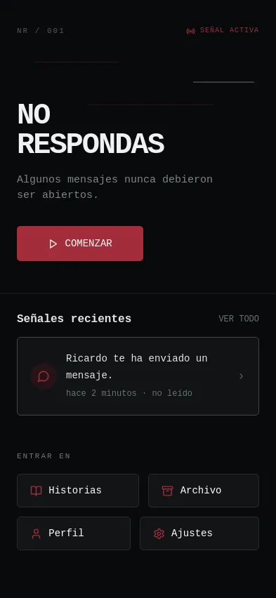 NO RESPONDAS: Horror Mobile App