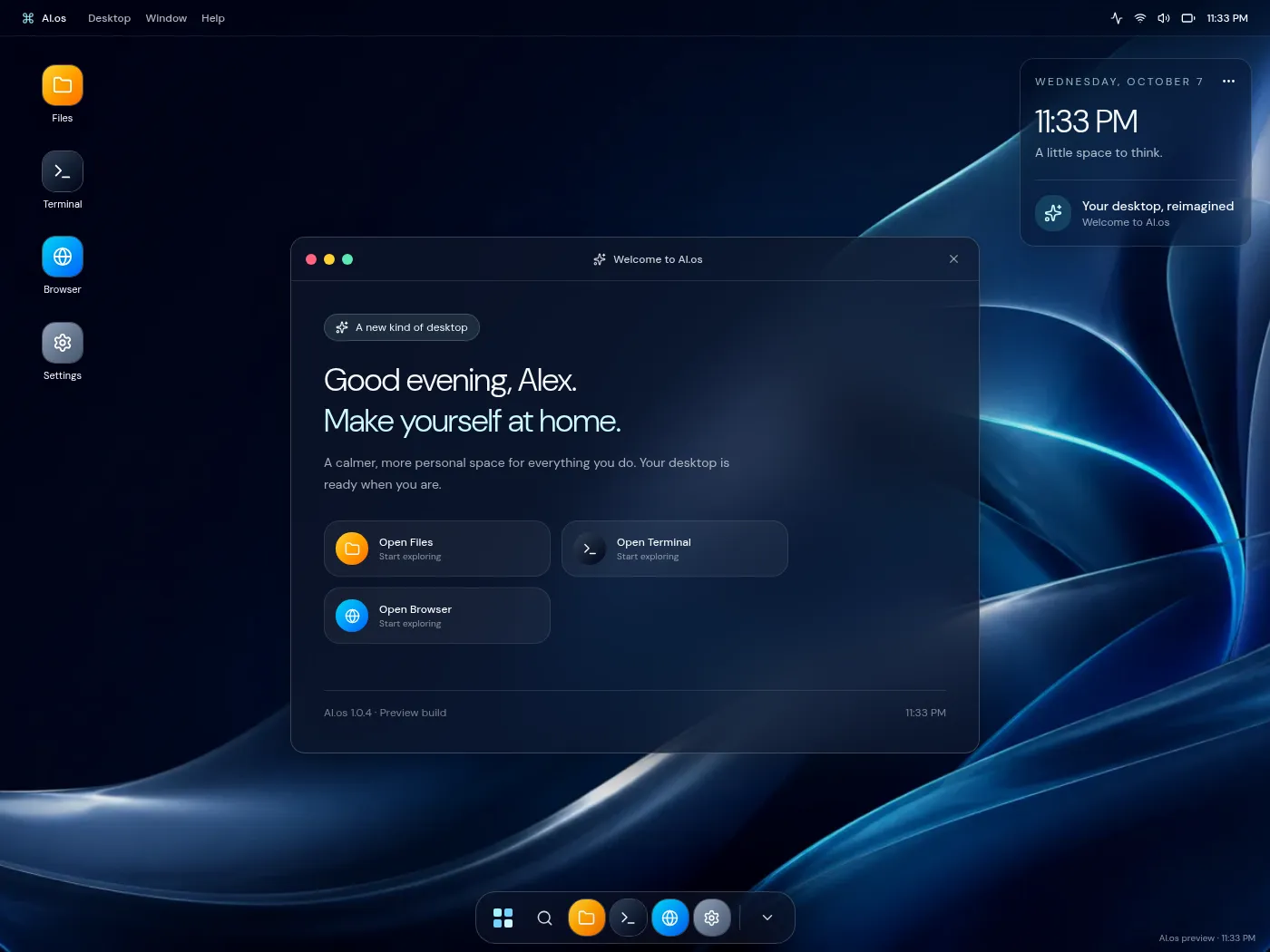 AI.os Desktop Environment