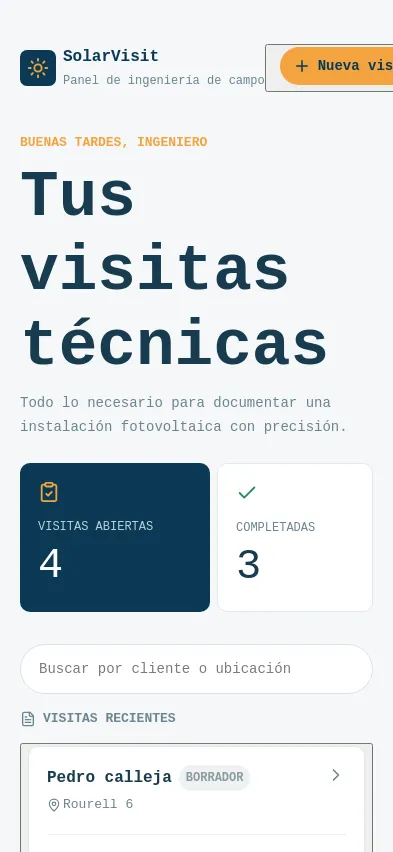 Solar Tech Visit App
