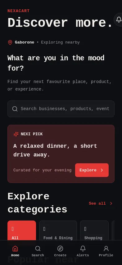 NexaCart Mobile Platform