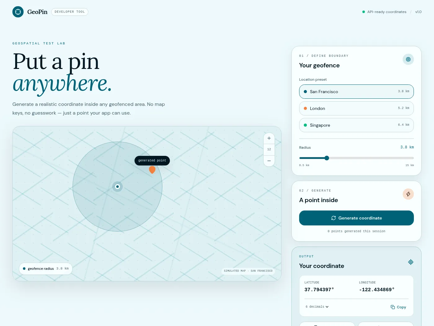 GeoPin Generator