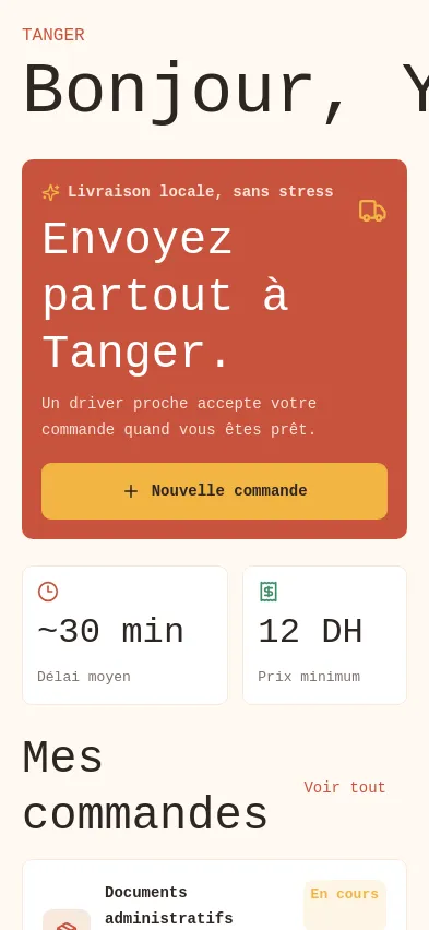 Tanger Delivery Pro