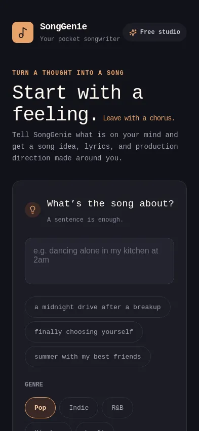 SongGenie Mobile