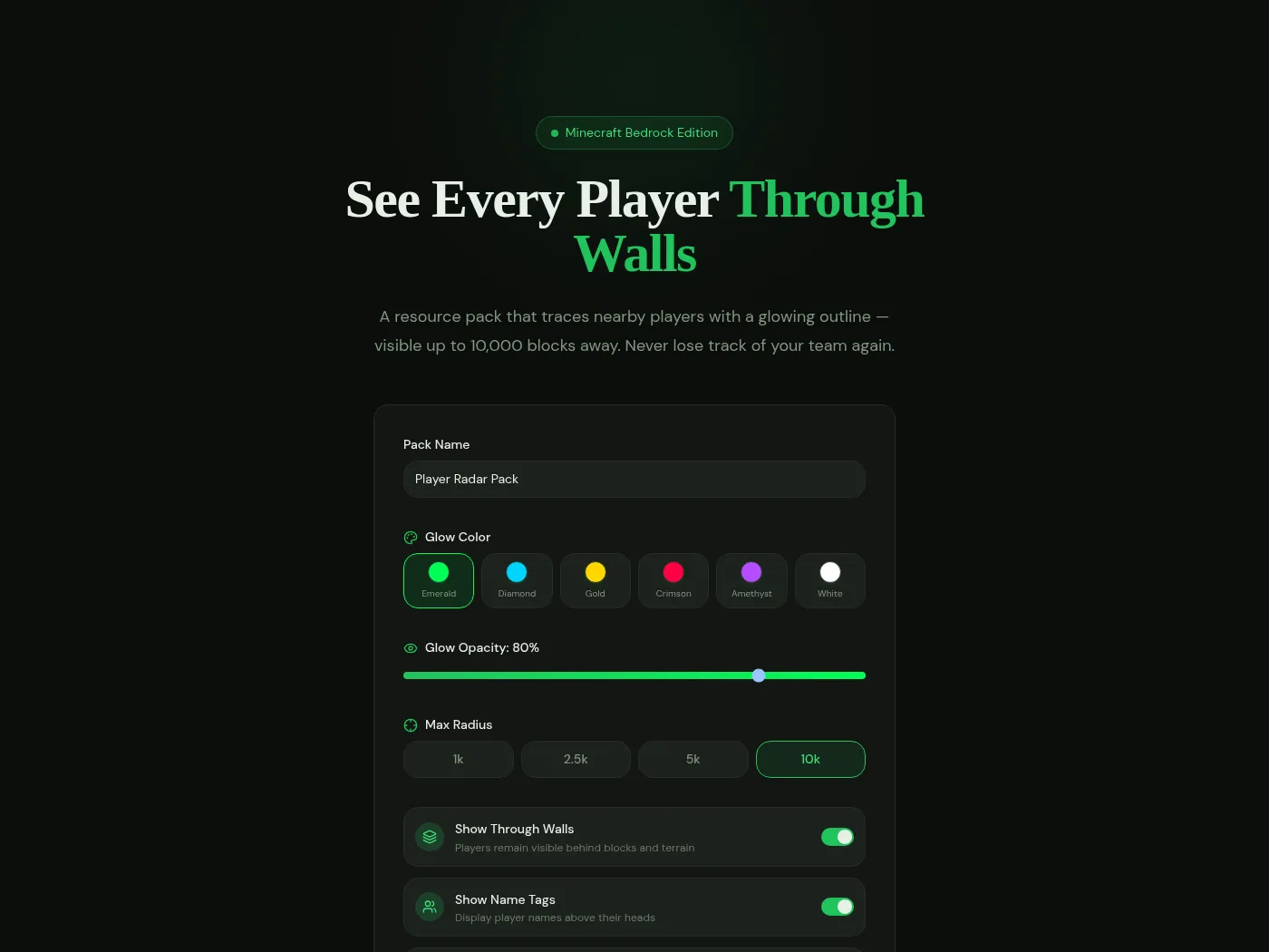Player Radar Pack