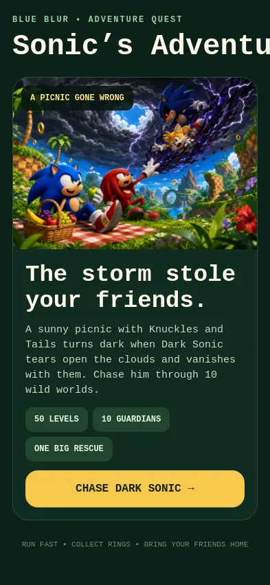 Sonic Adventure Quest
