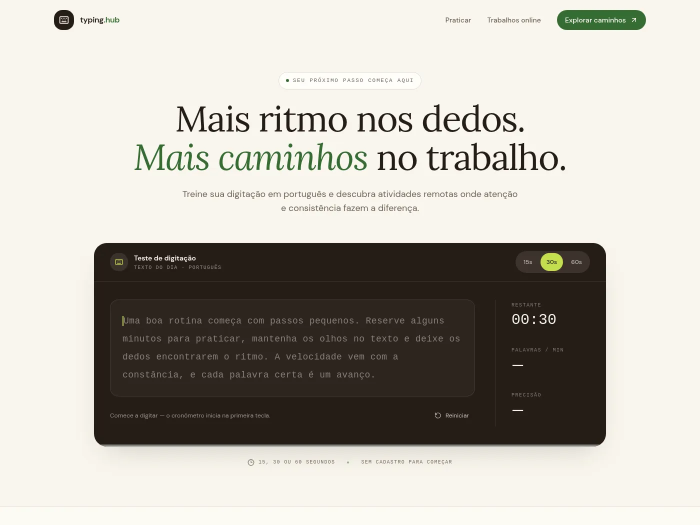 Online Typing Hub