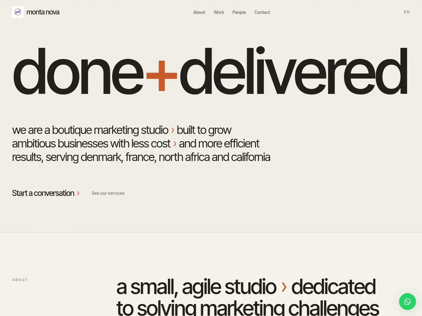 Monta Nova Agency Site