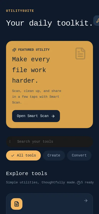 UtilitySuite Mobile Hub