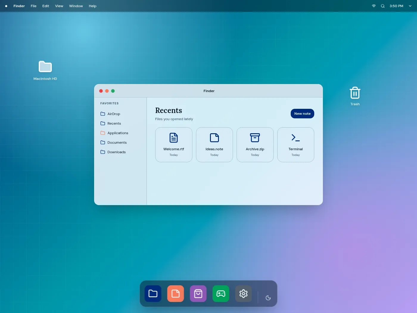 Web Mac OS Simulator