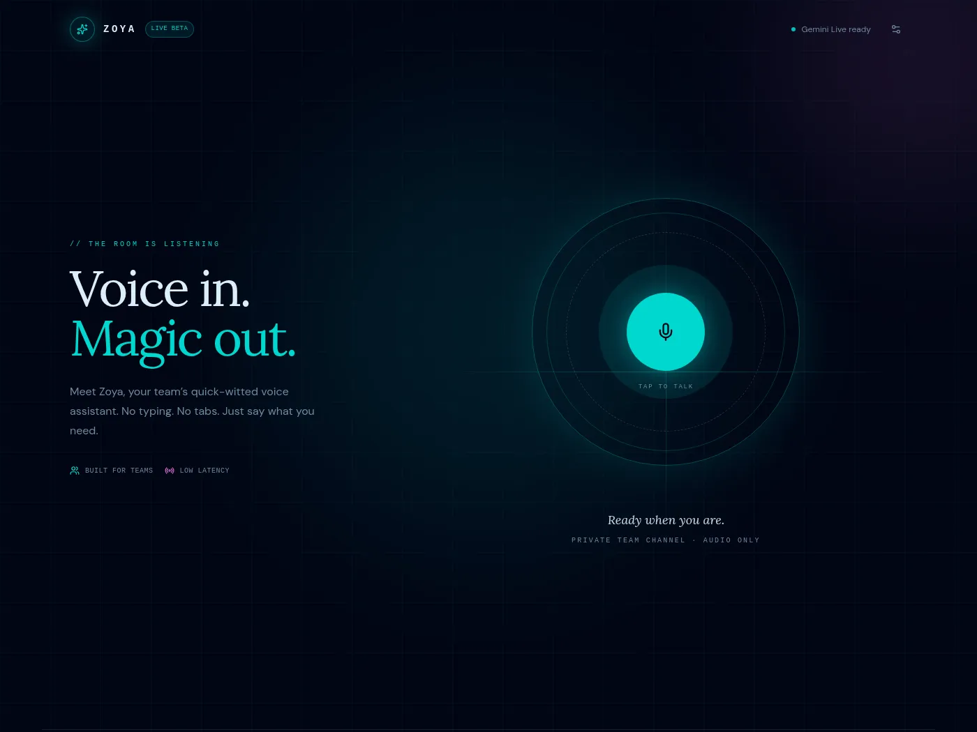 Zoya AI Voice Assistant