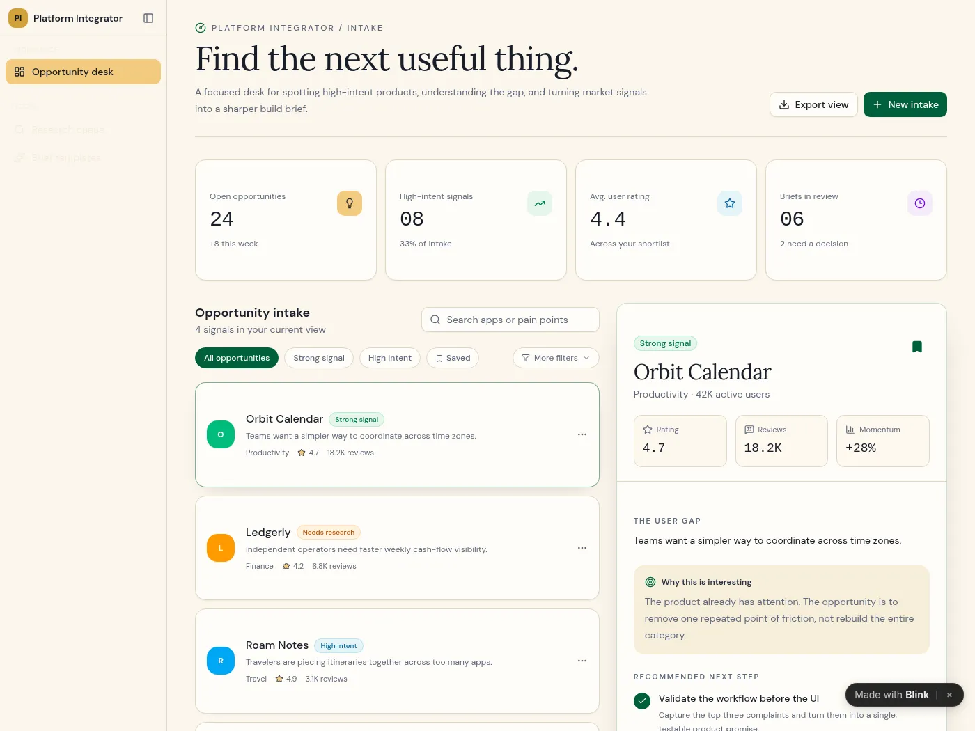 Platform Integrator Tool