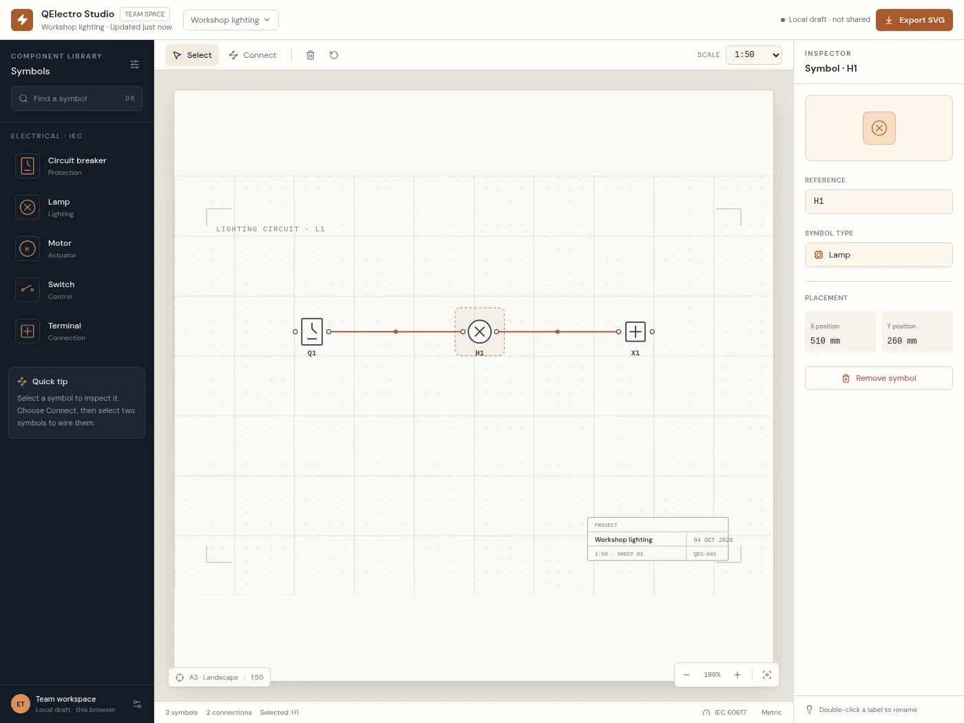 QElectro Designer Tool
