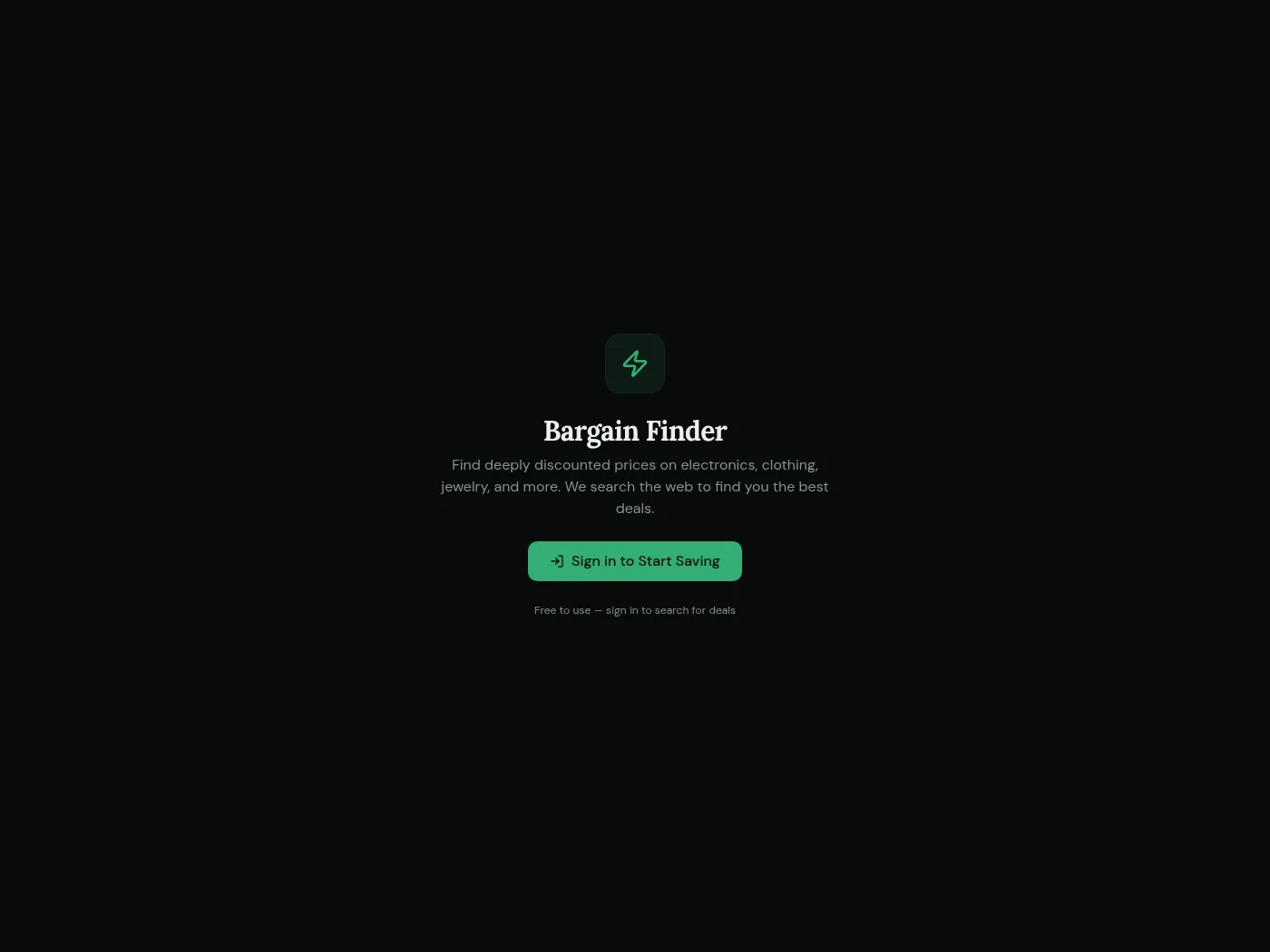 Bargain Finder