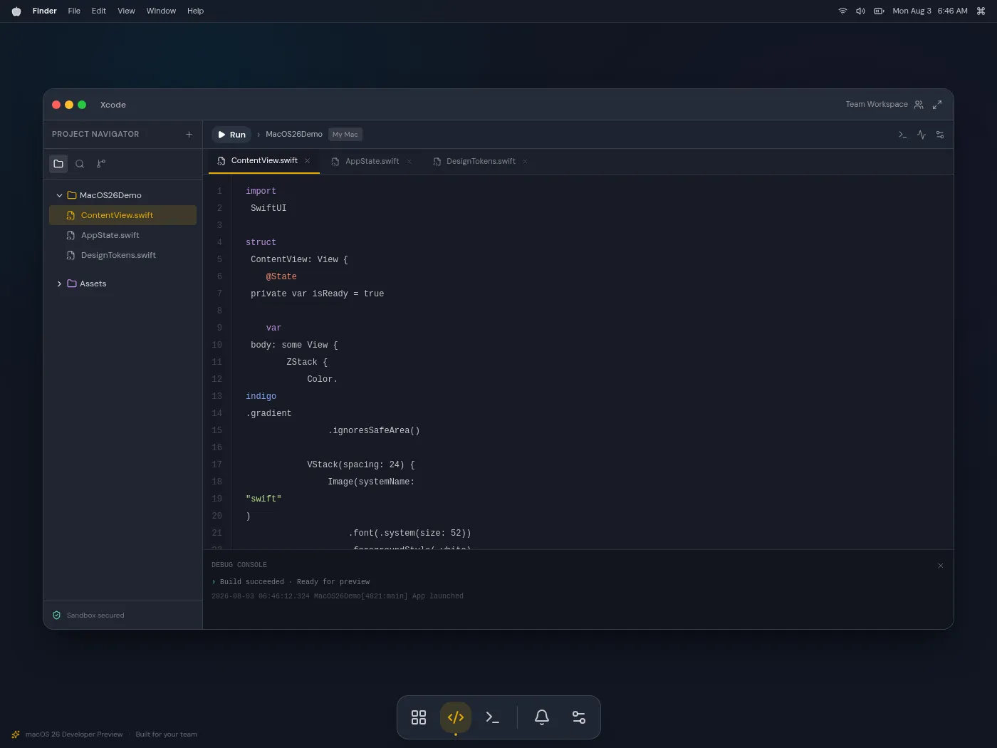 Web macOS 26 Simulator