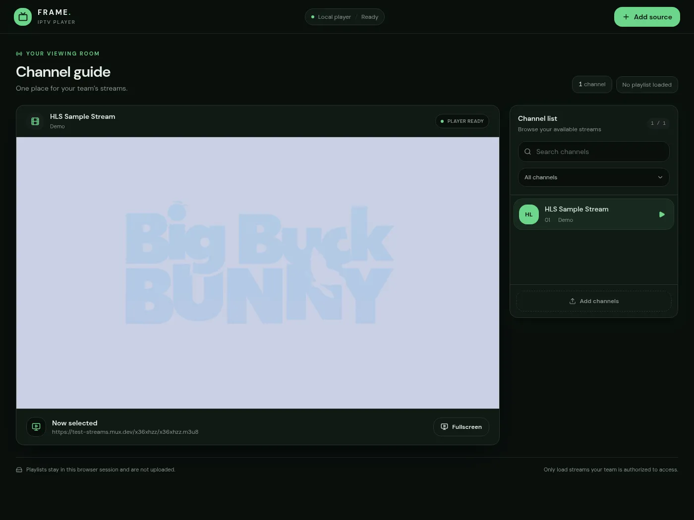 MAG IPTV Web Player