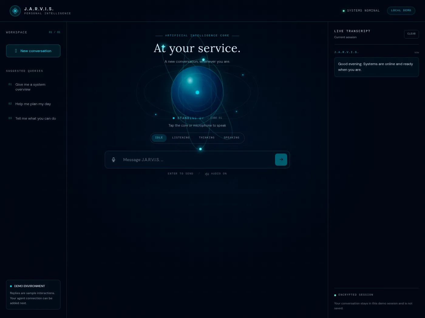 JARVIS Orb Interface
