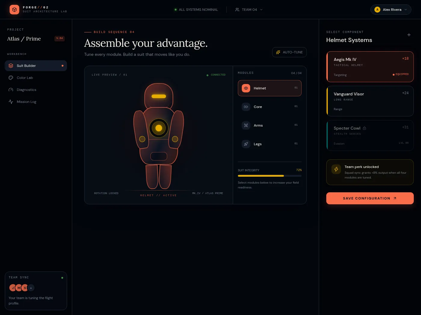 Ironman Suit Builder