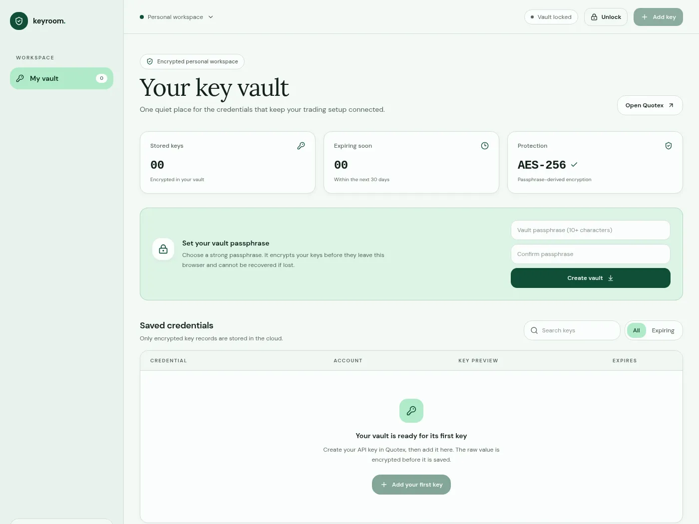 Quotex Key Manager