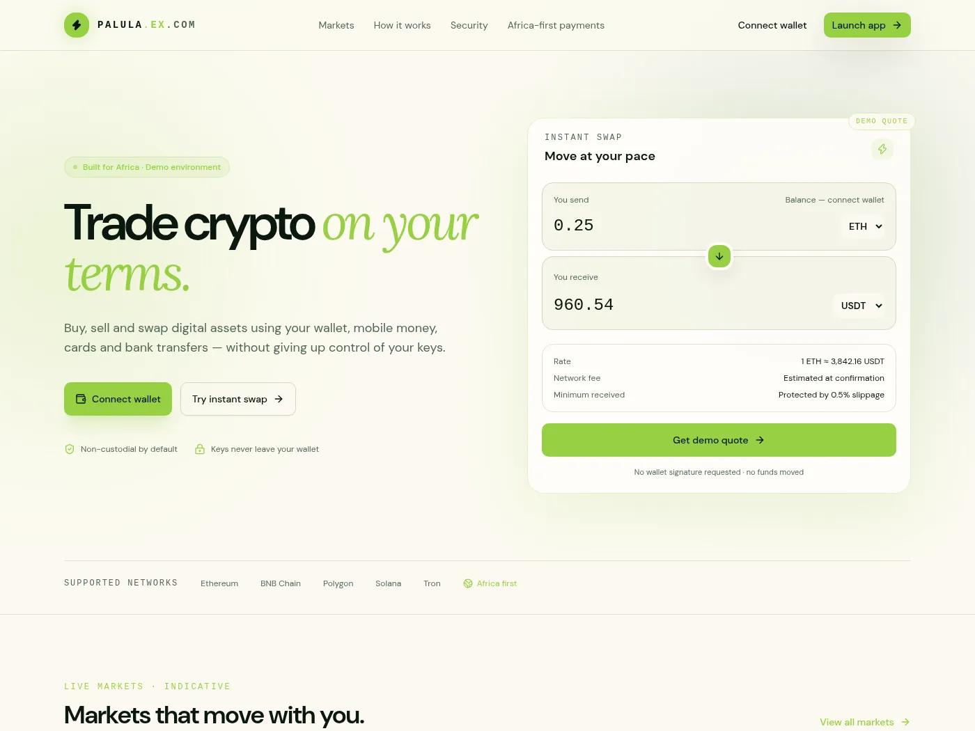 PALULA Crypto Exchange