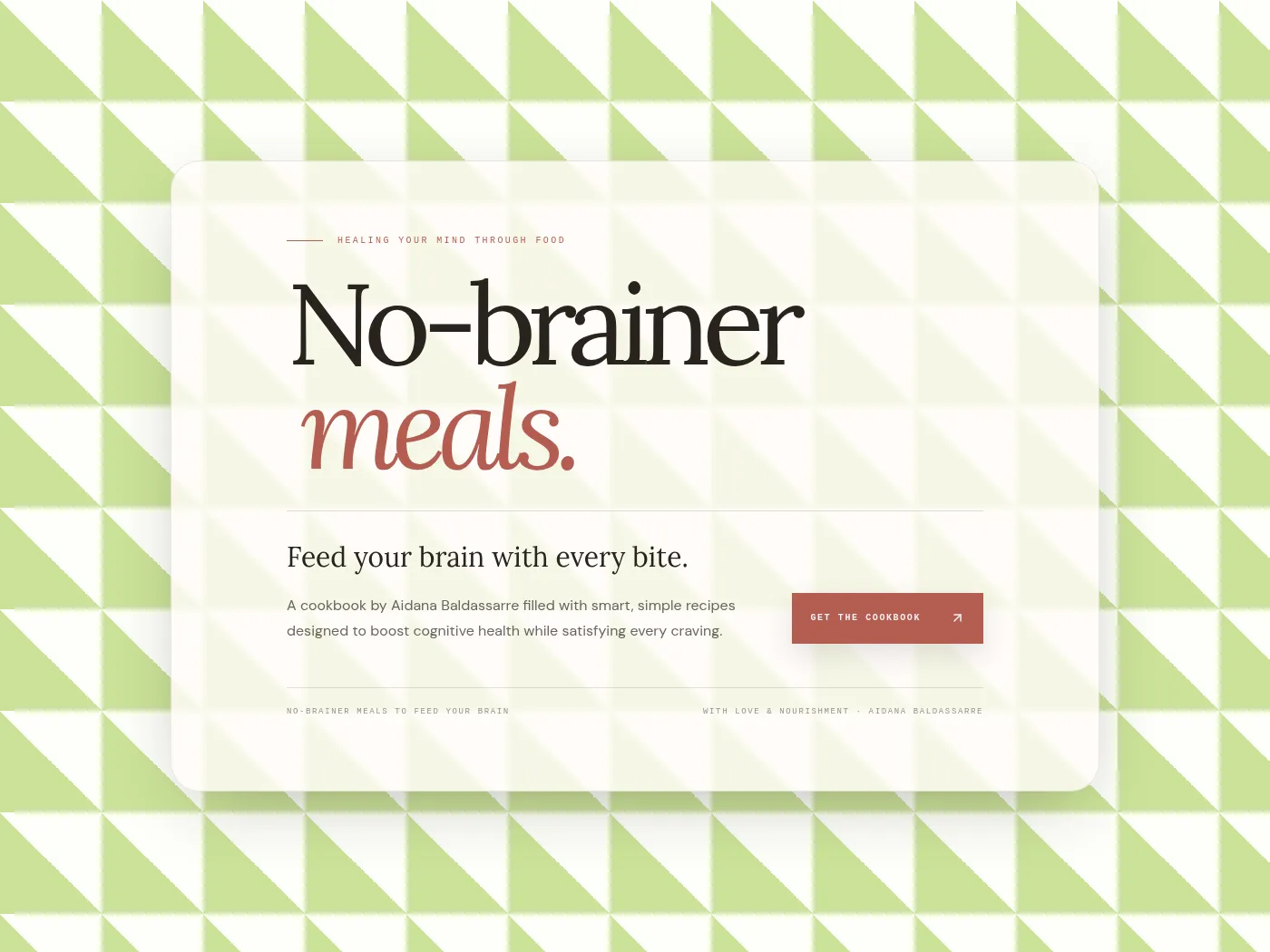Brainer Meals Landing