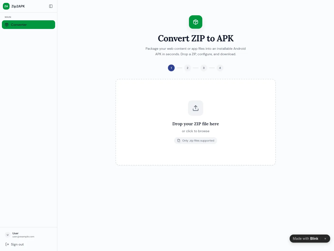 Zip2APK Converter