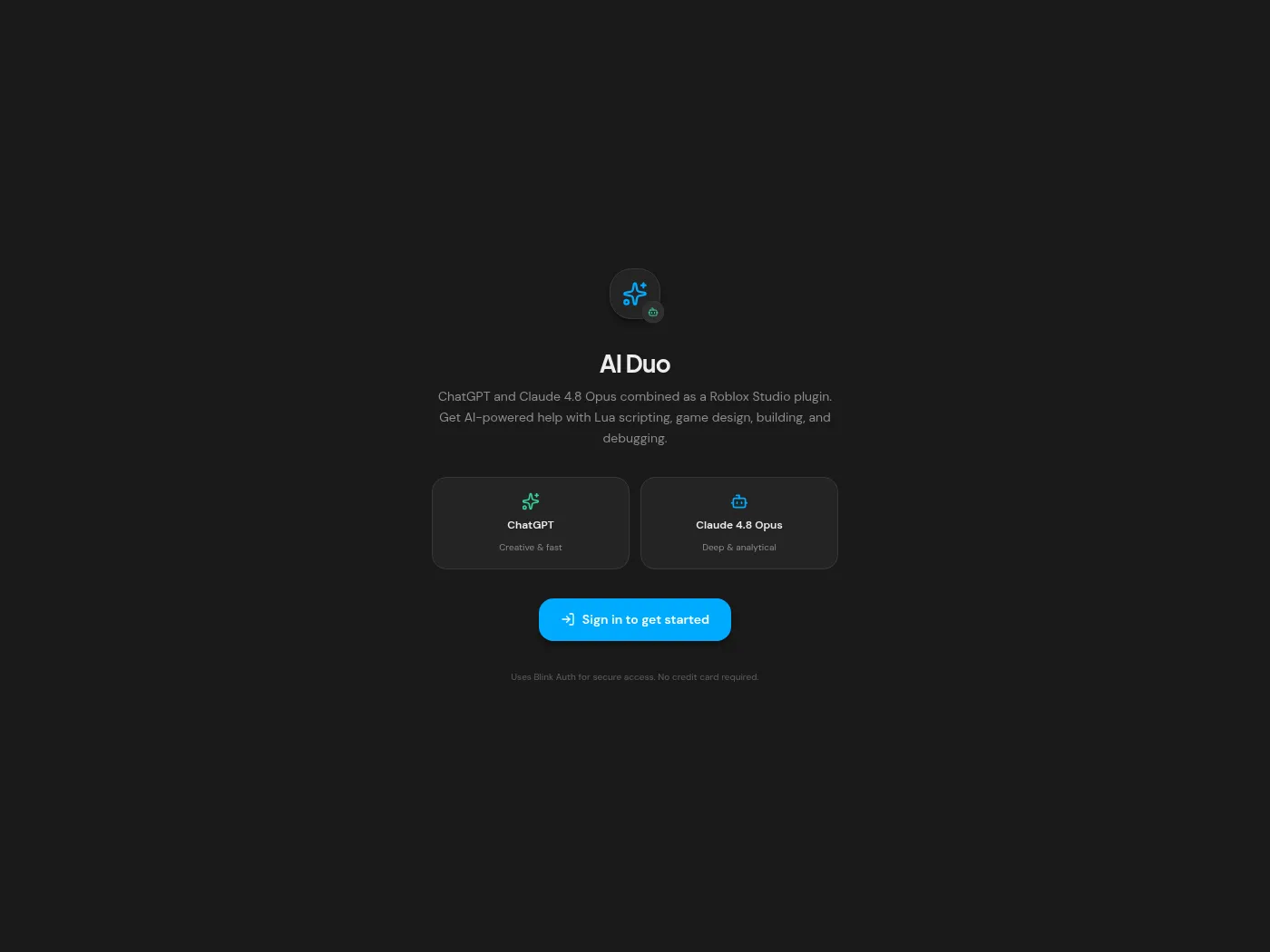AI Duo Roblox Plugin