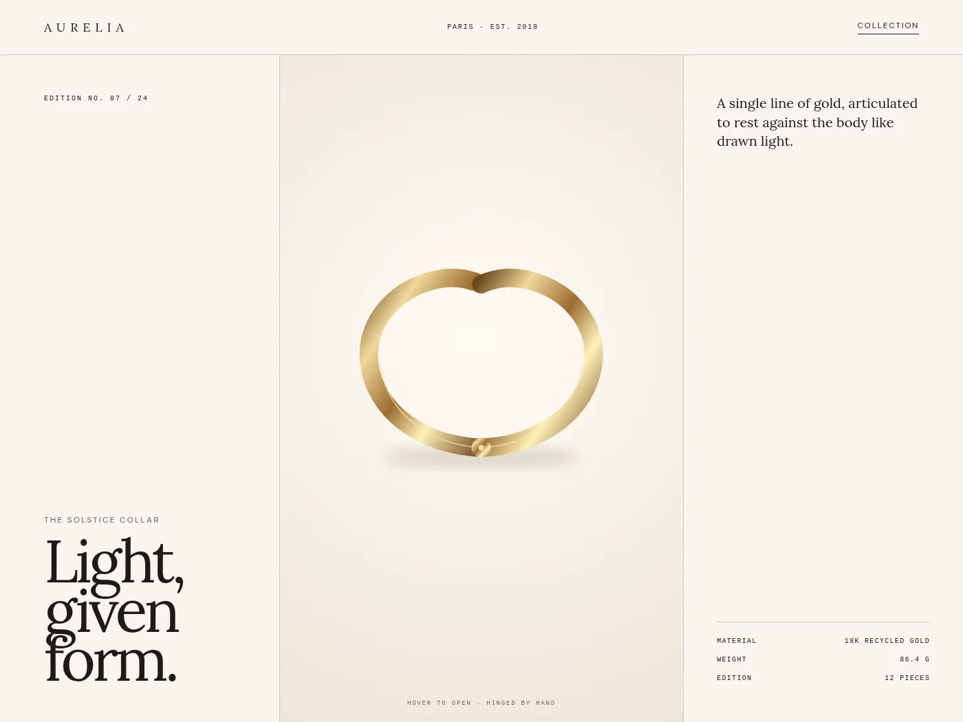 AURELIA Storefront