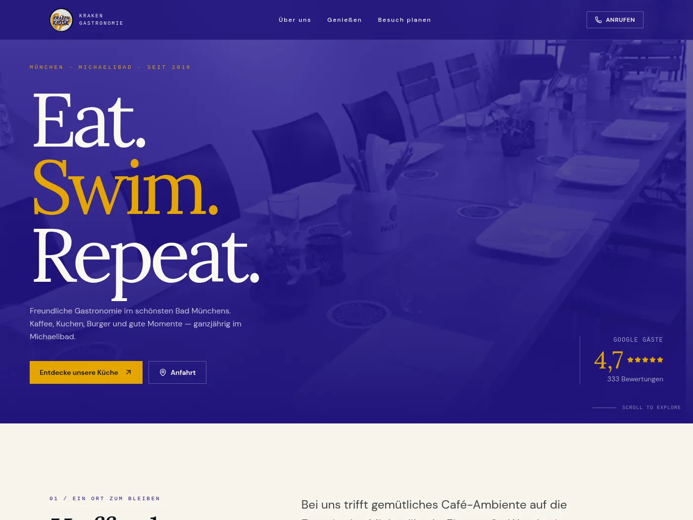 Kraken Café Website