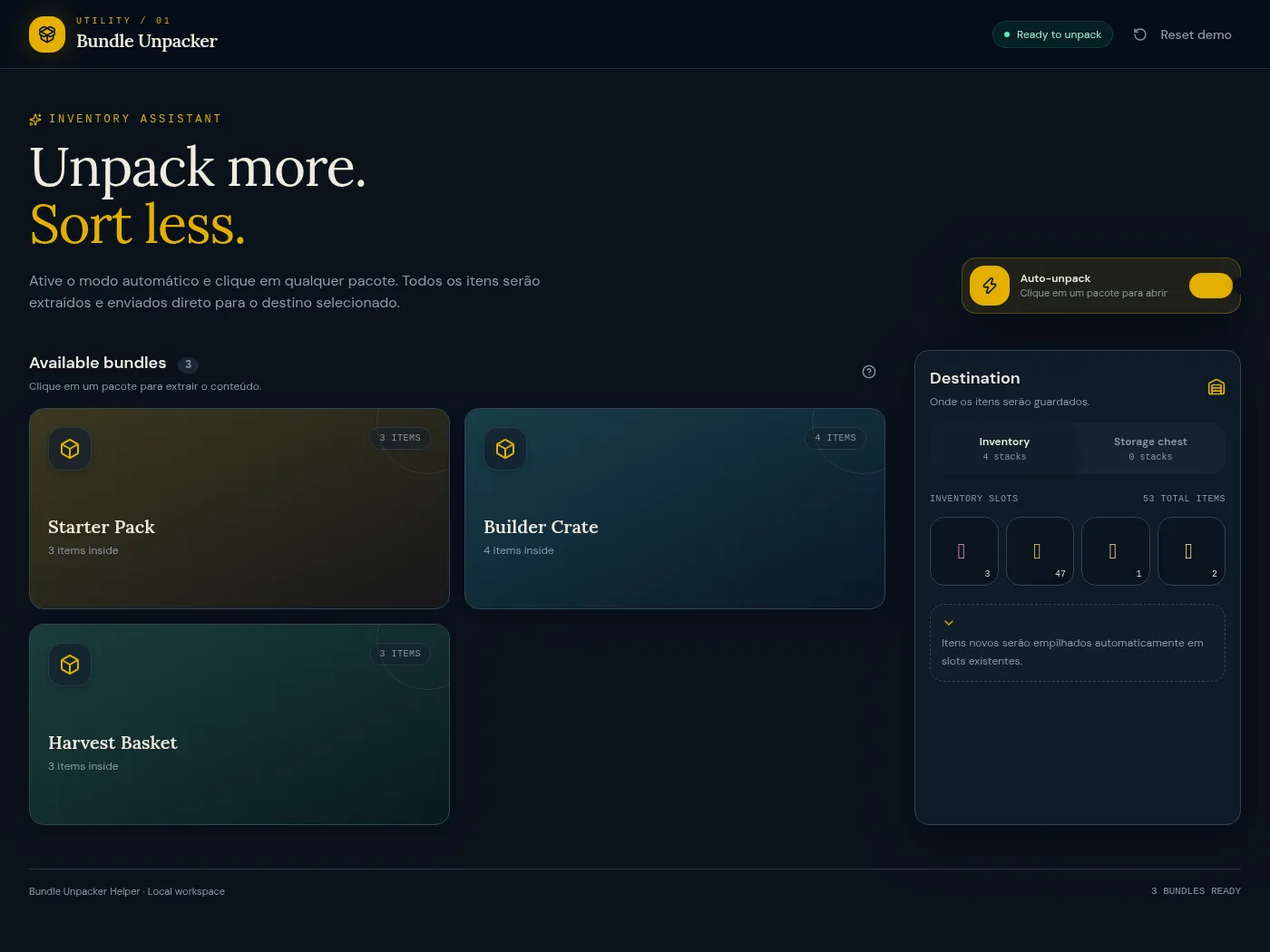 Bundle Unpacker Helper
