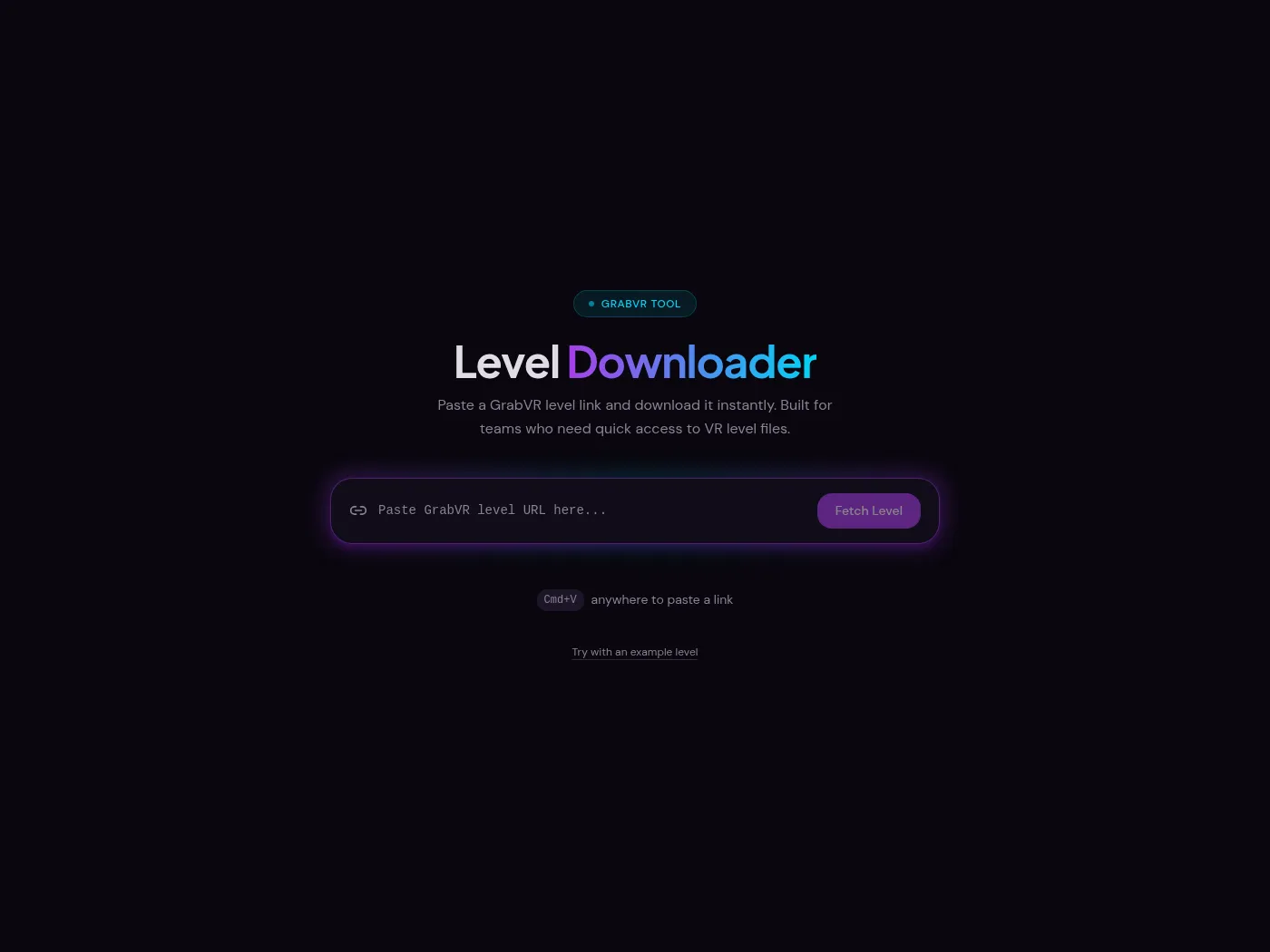 GrabVR Level Downloader