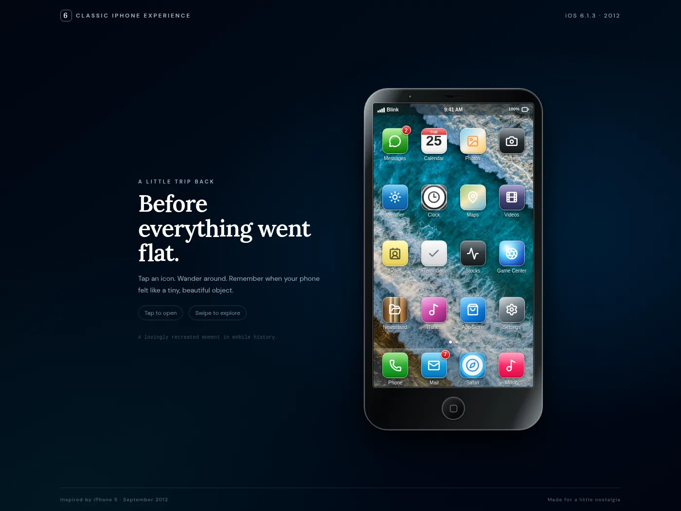 iOS 6 Classic Web