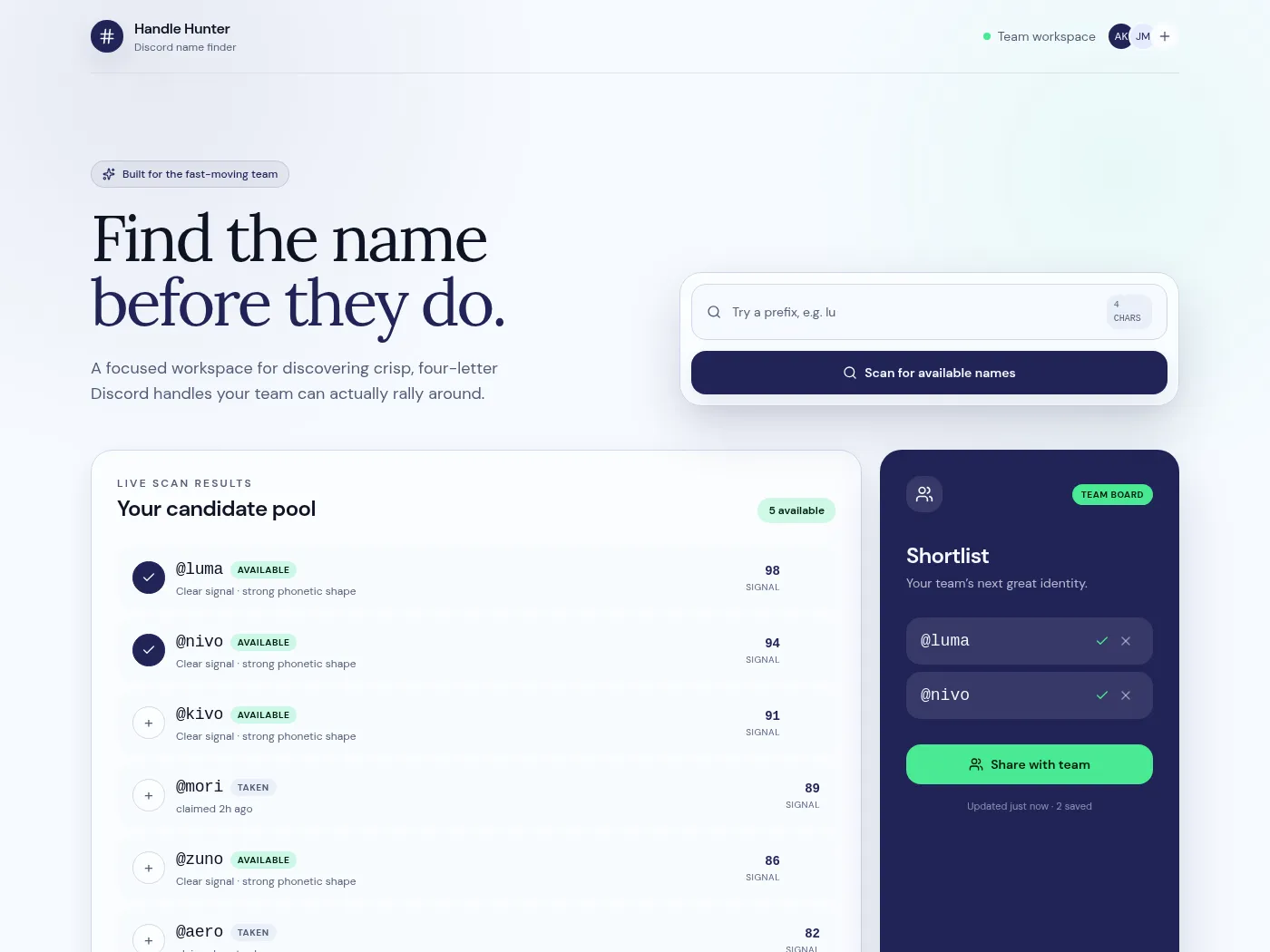 Discord Handle Hunter