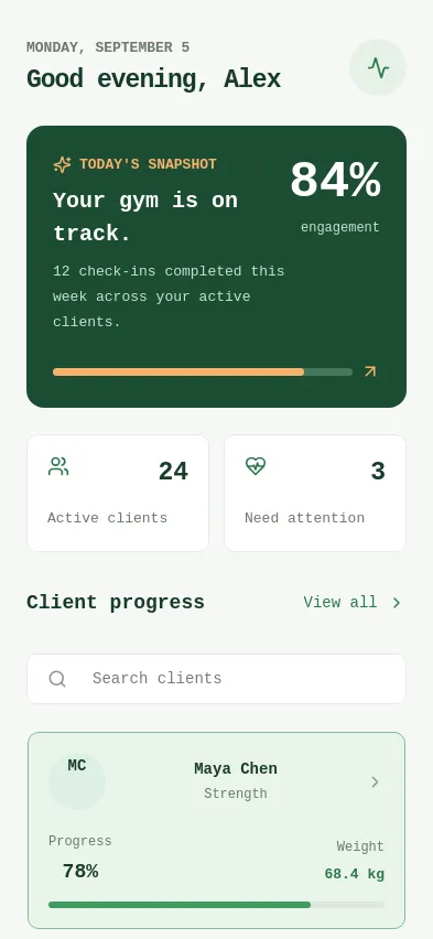 FitClient Tracker