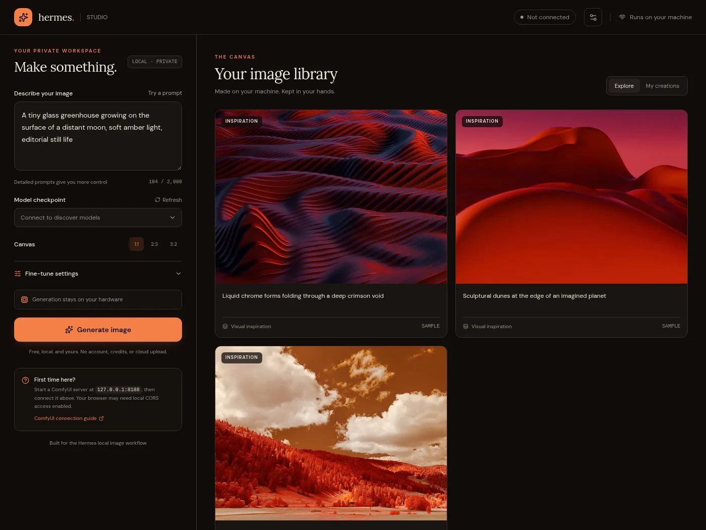 Hermes AI Local Images