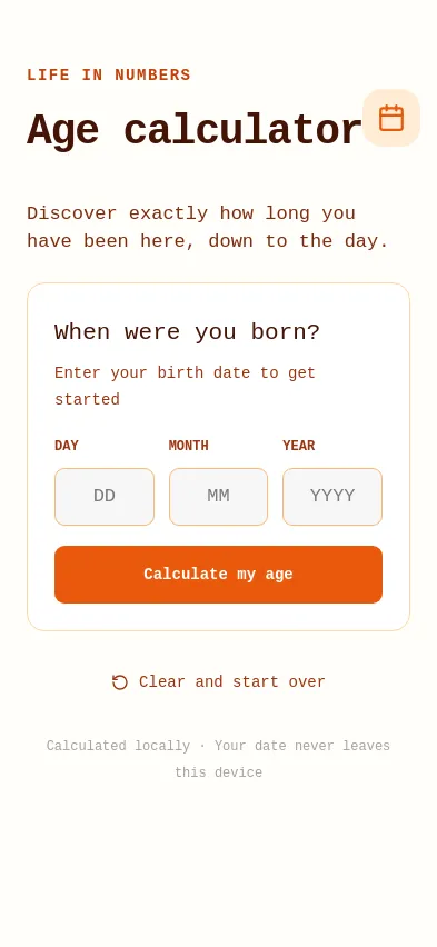 Age Calculator App