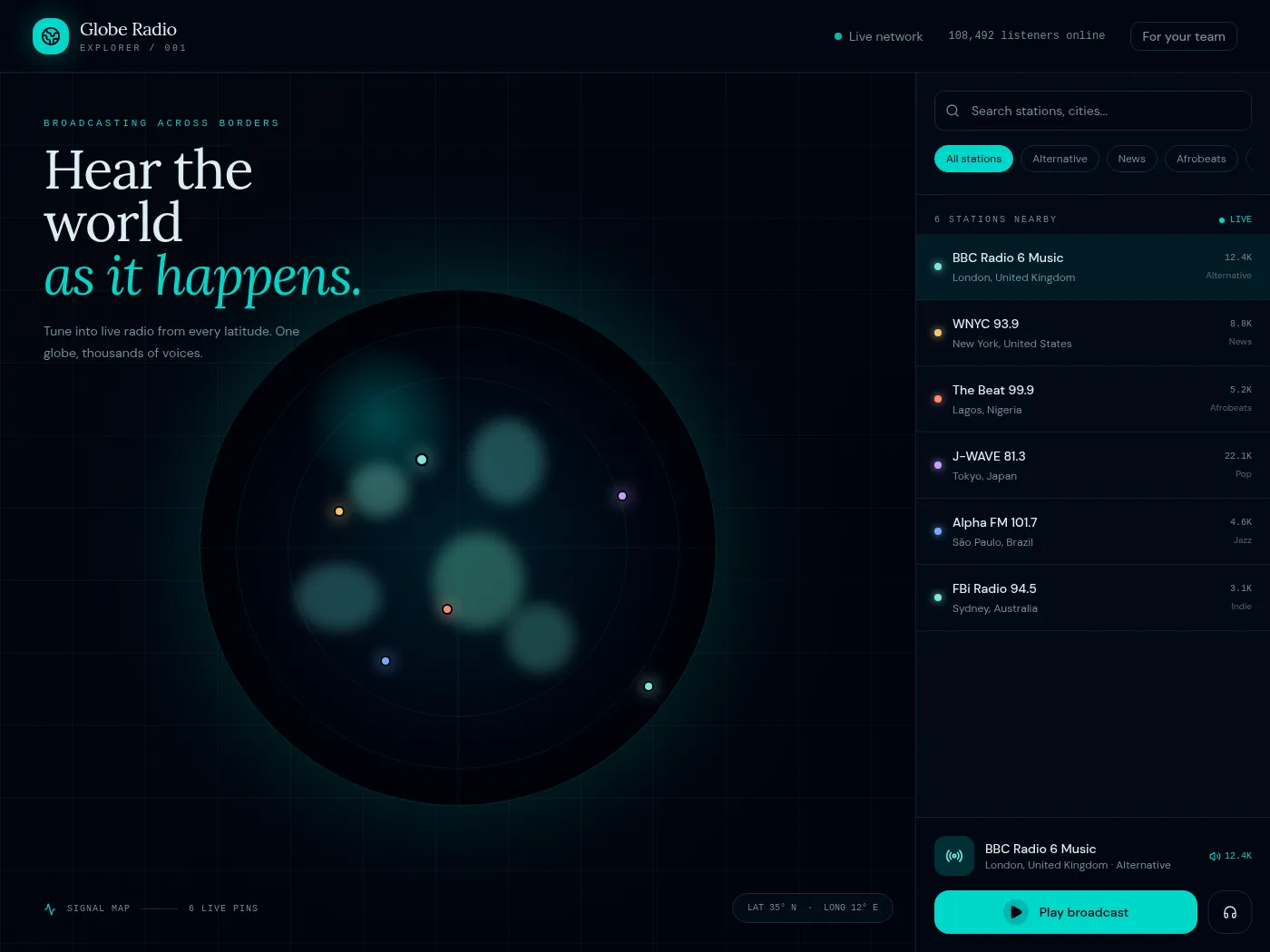 Globe Radio Explorer