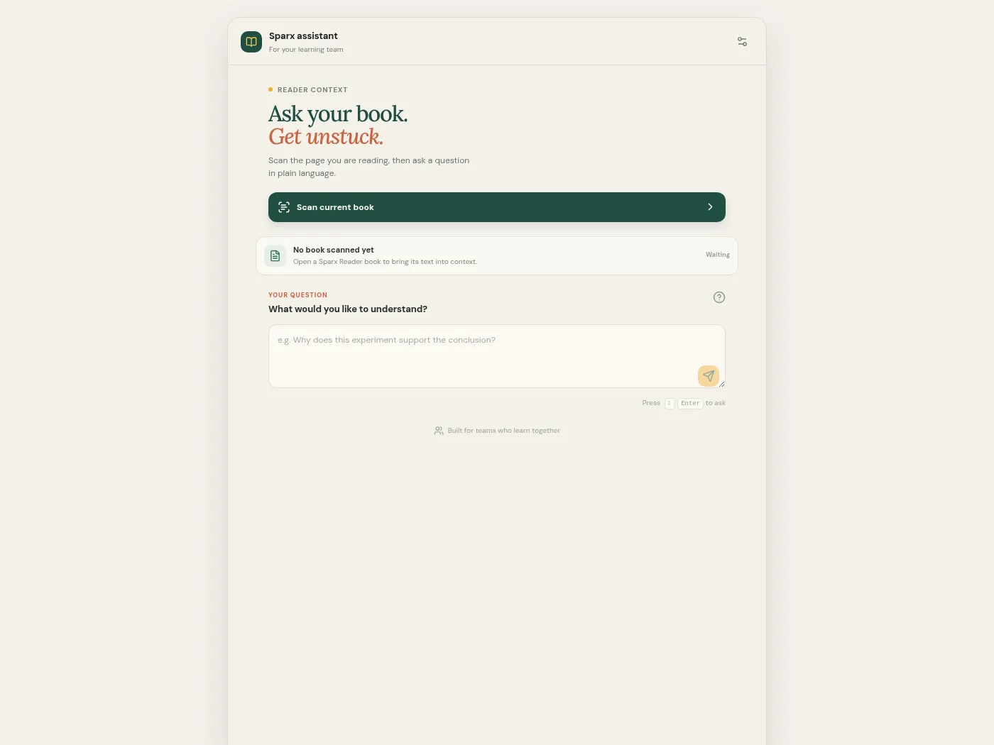 Sparx AI Answer Assistant