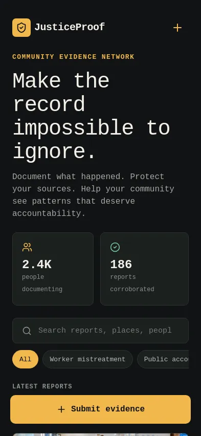 JusticeProof App