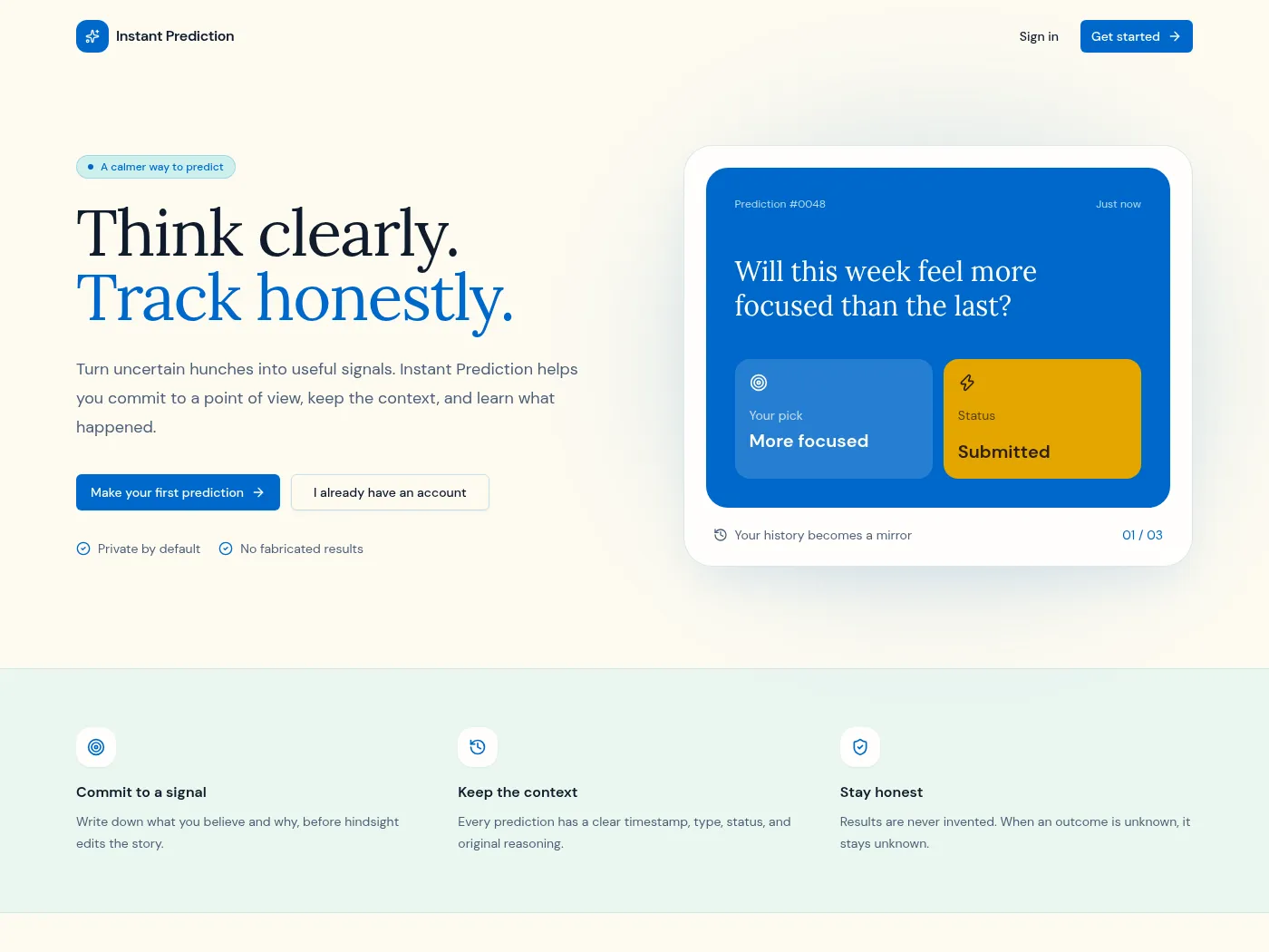 Instant Prediction Web App