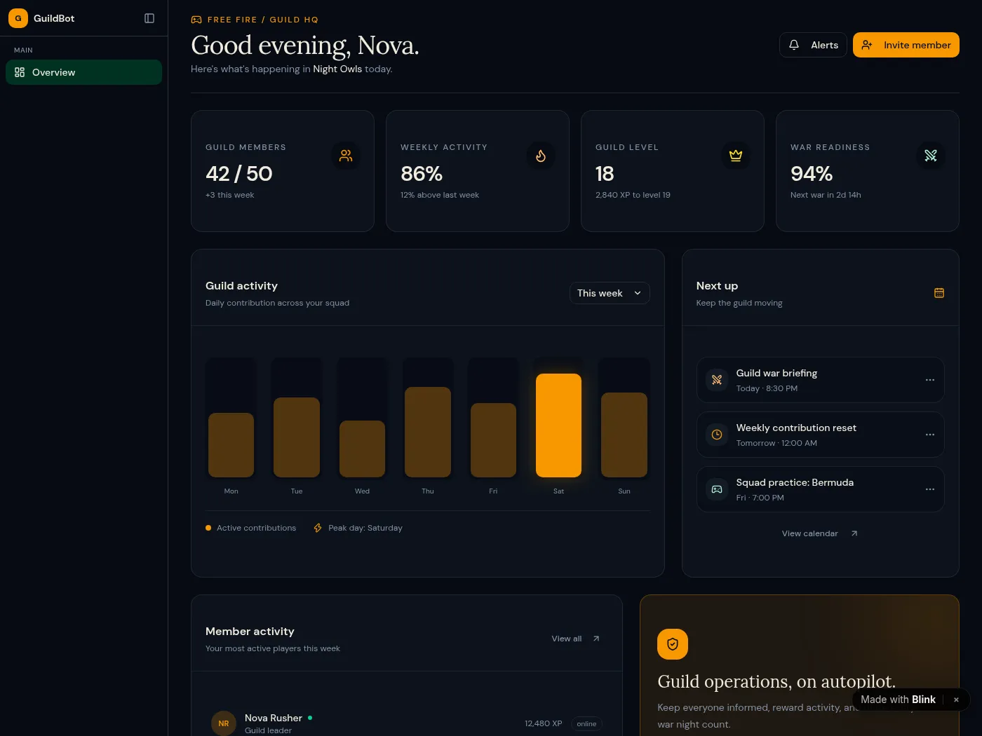 GuildBot for Free Fire