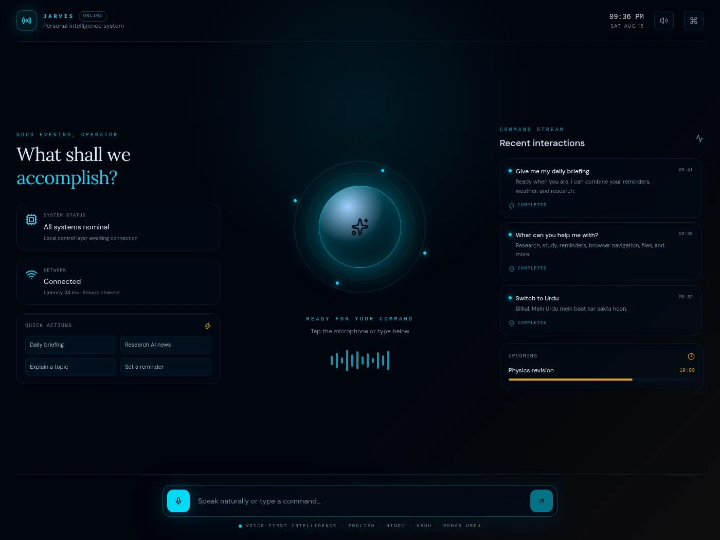 JARVIS AI Companion