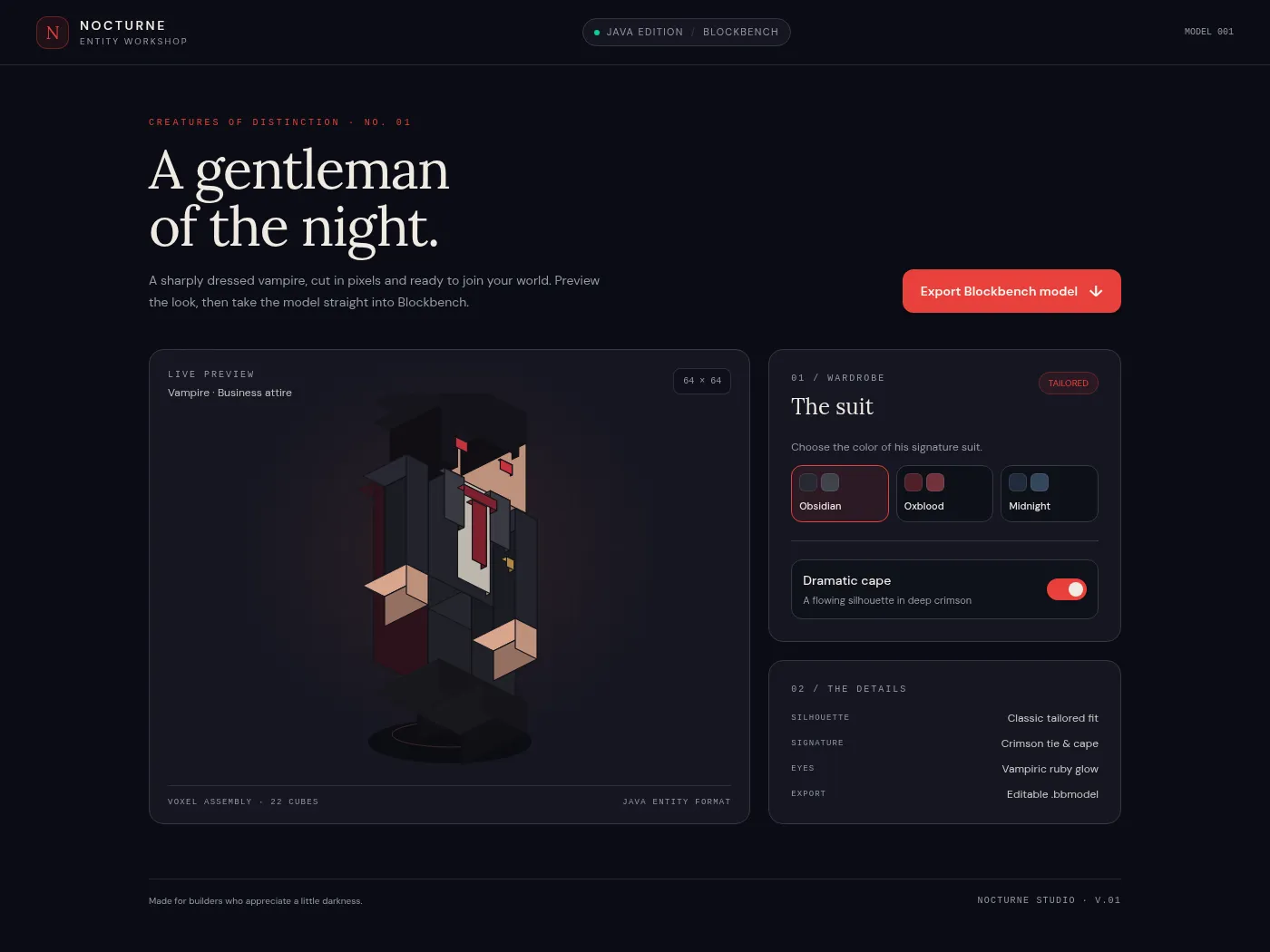 Vampire Model Generator