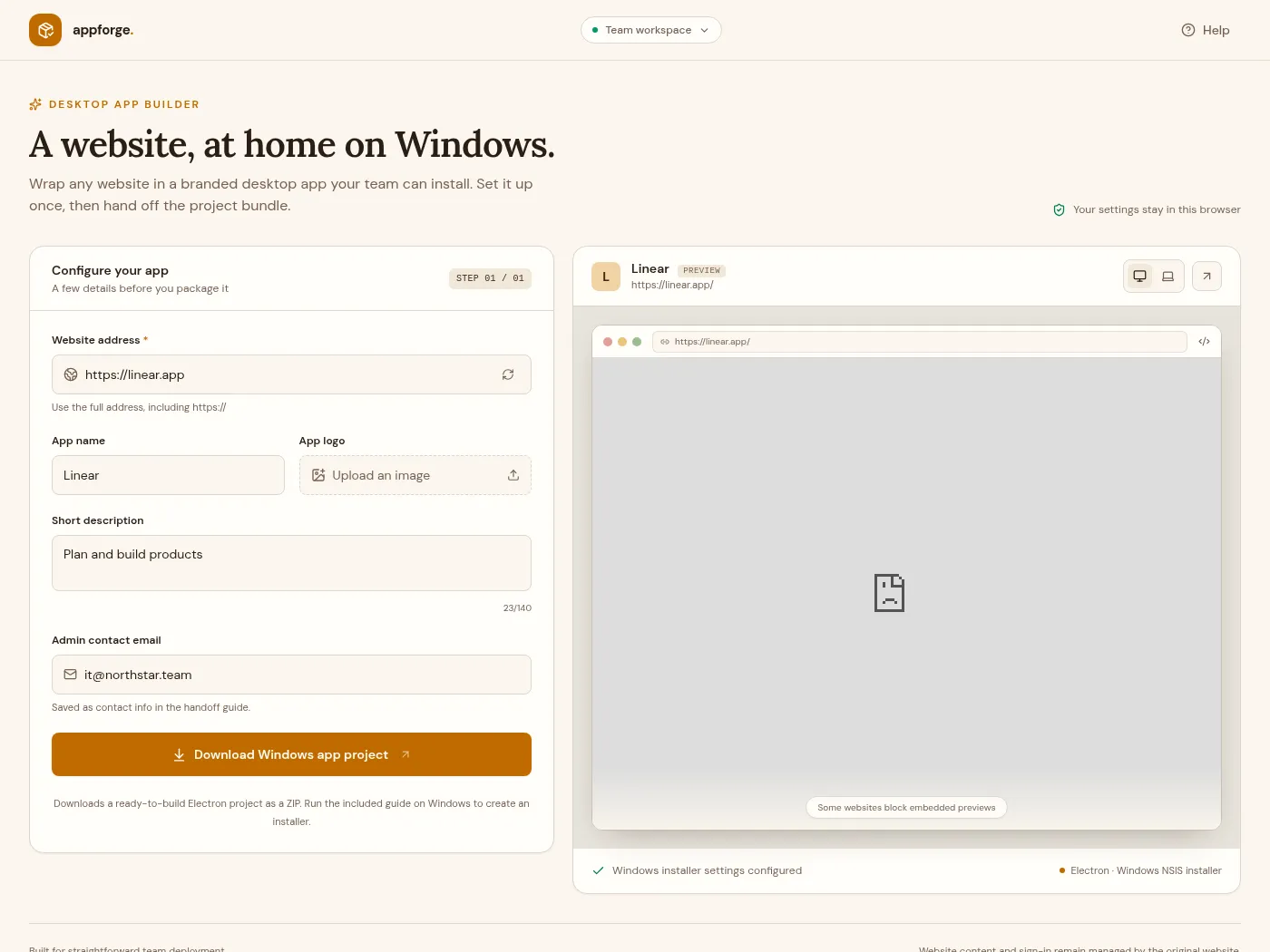 Web2App Converter