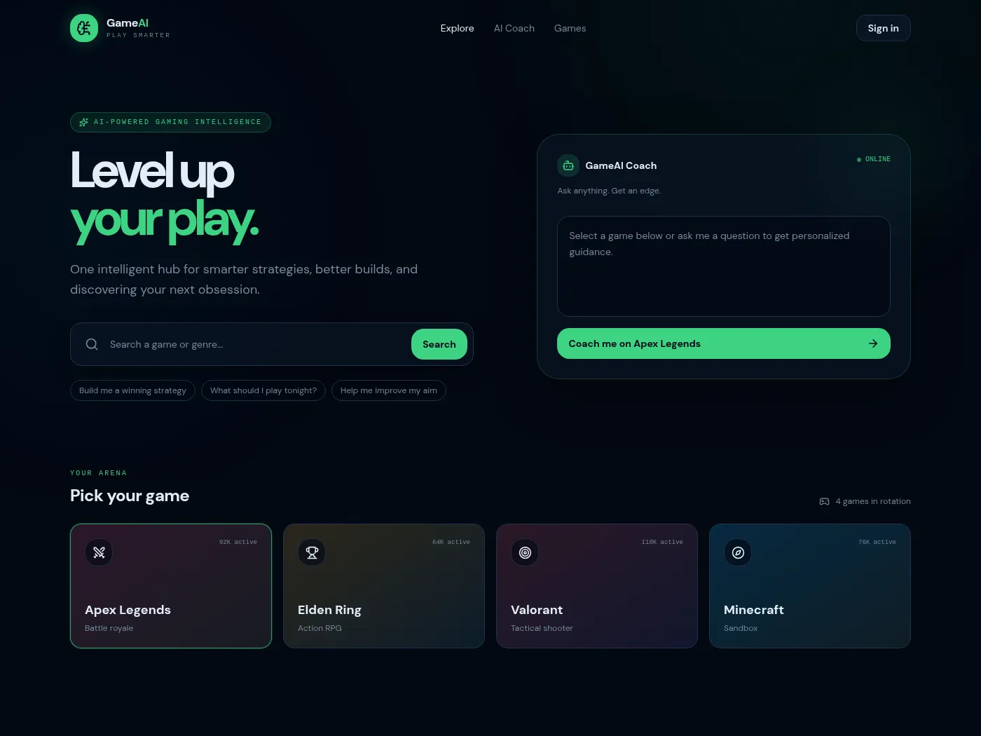 GameAI Web Hub