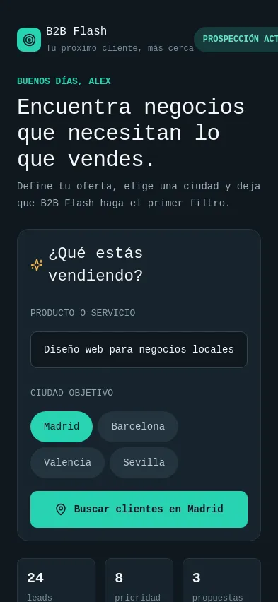 B2B Flash Client Finder