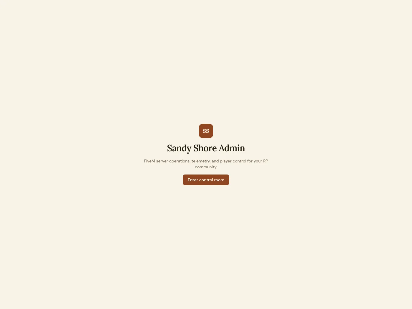 Sandy Shore Admin Dashboard