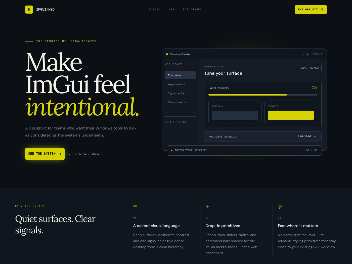 ImGui Neo Design Kit