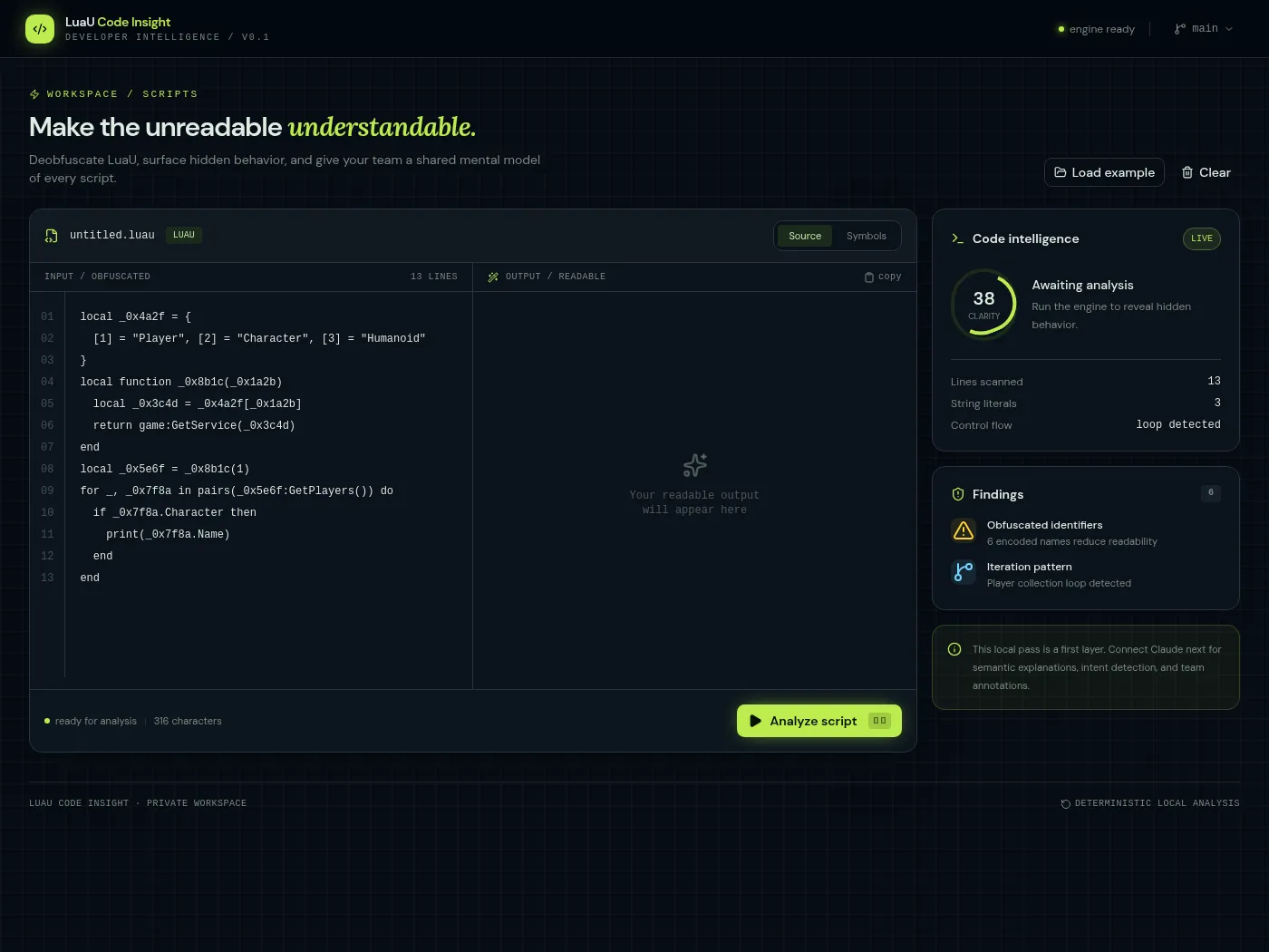 LuaU Code Insight